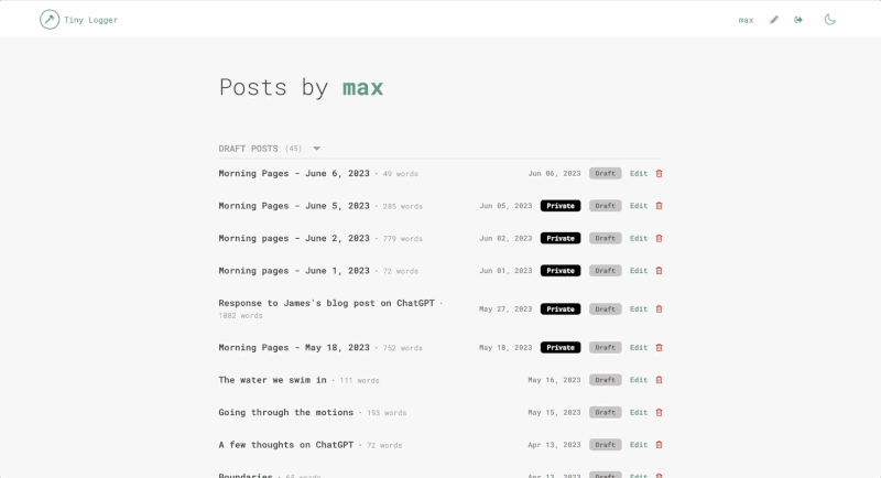 Tiny Logger: write calmly
